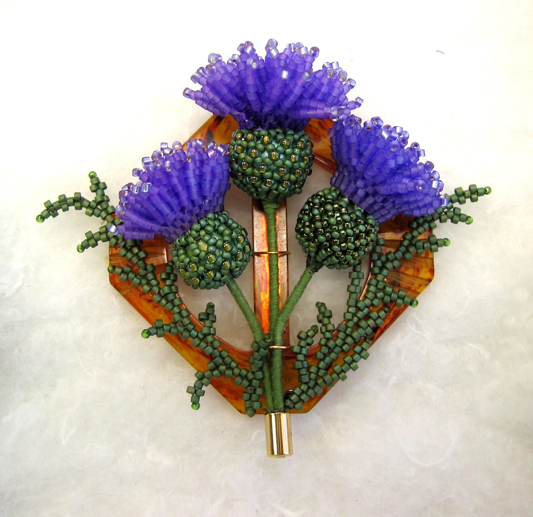 Thistle: Purple Scottish Thistle Tutorial - Etsy