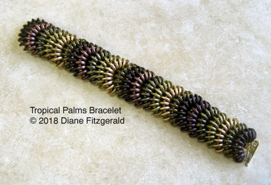 Tropical Palms Bracelet Tutorial - Etsy