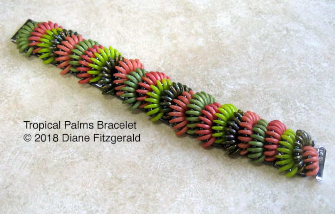 Tropical Palms Bracelet Tutorial - Etsy