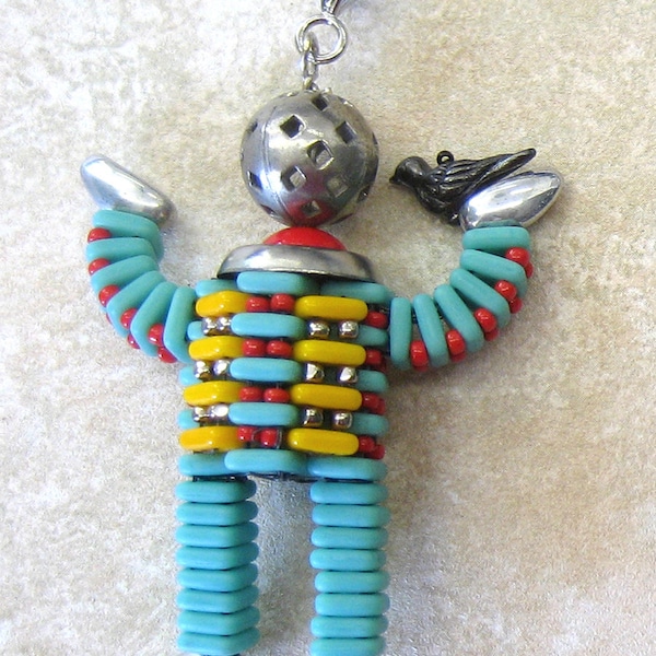 Robot Pendant - Etsy