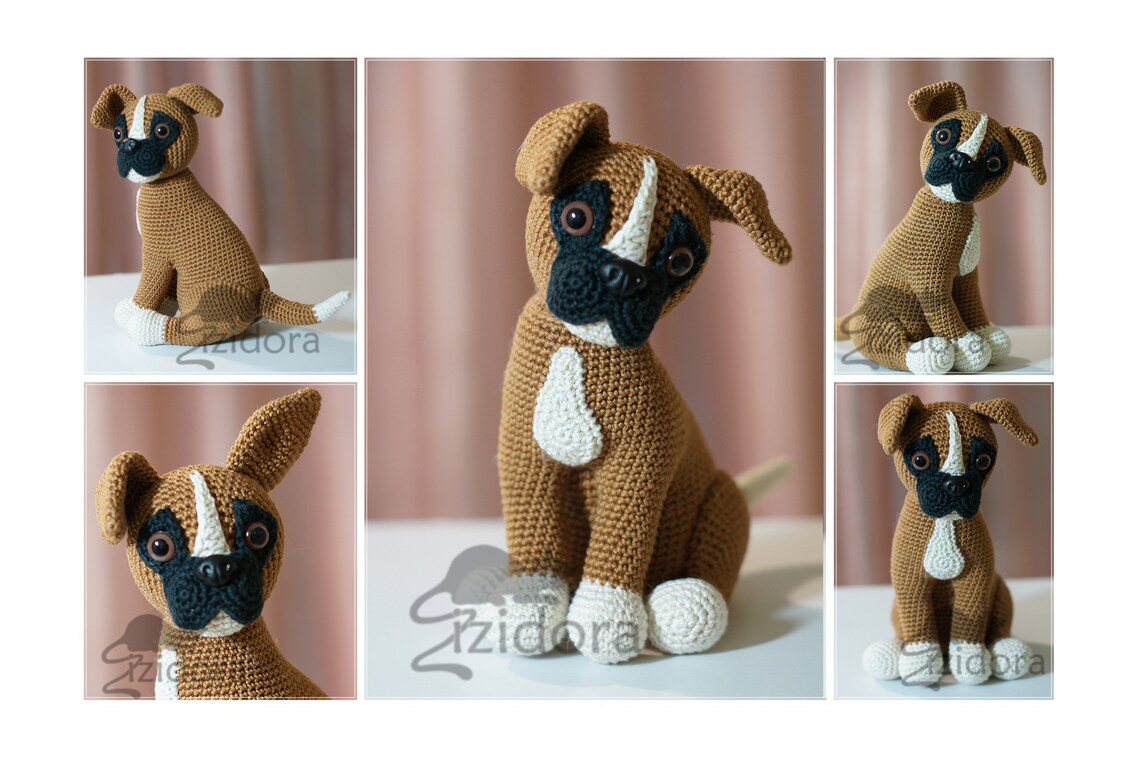 PATTERN english Only: Boxer Puppy Crochet Dog Crochet - Etsy