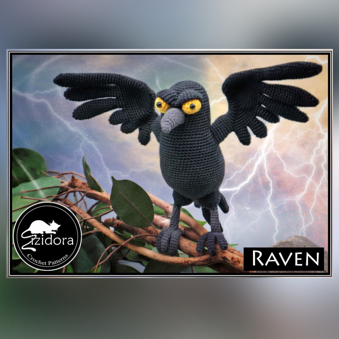 PATTERN (english Only): Raven - Crochet Pattern, Crochet Crow ...