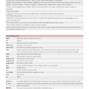 PATTERN english Only: Candi the Unicorn, Crochet realistic Unicorn ...