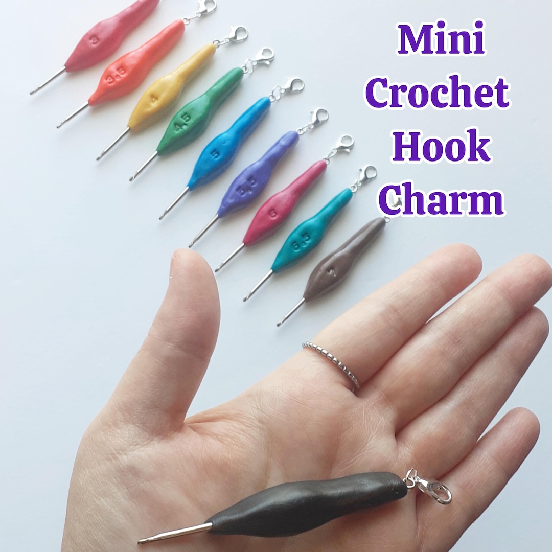 Mini Crochet Hook Charms | Project Hook Size Reminder - Etsy