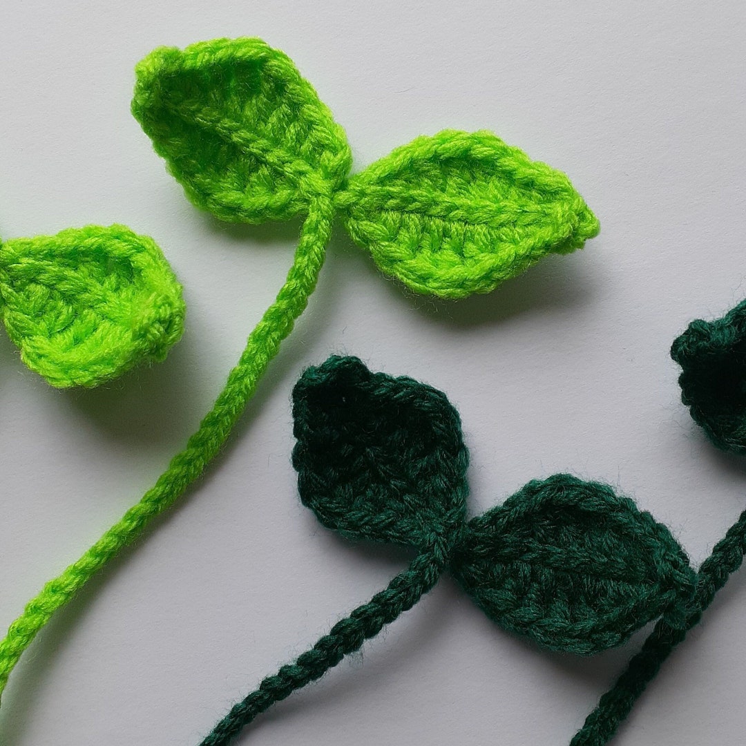 Sprout Bookmark | Crochet Bookmark| Crochet Leaf Bookmark | Leaf ...