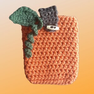 Pumpkin Ereader Sleeve Crochet Pattern | Cottagecore Crochet Pattern ...