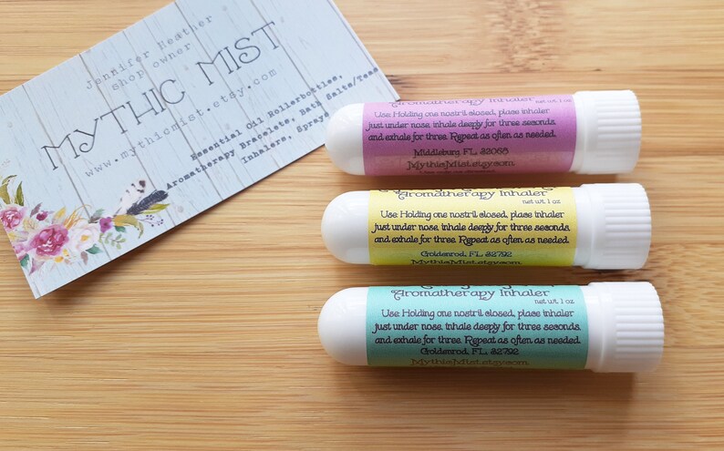Set of 3 Aromatherapy Inhalers | Essential Oils - Etsy