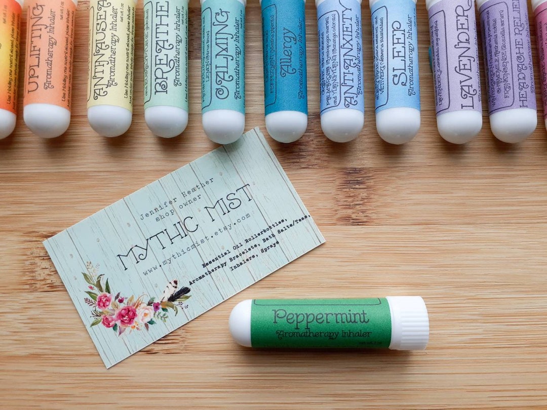 PEPPERMINT Aromatherapy Inhaler | Essential Oil Inhaler - Etsy