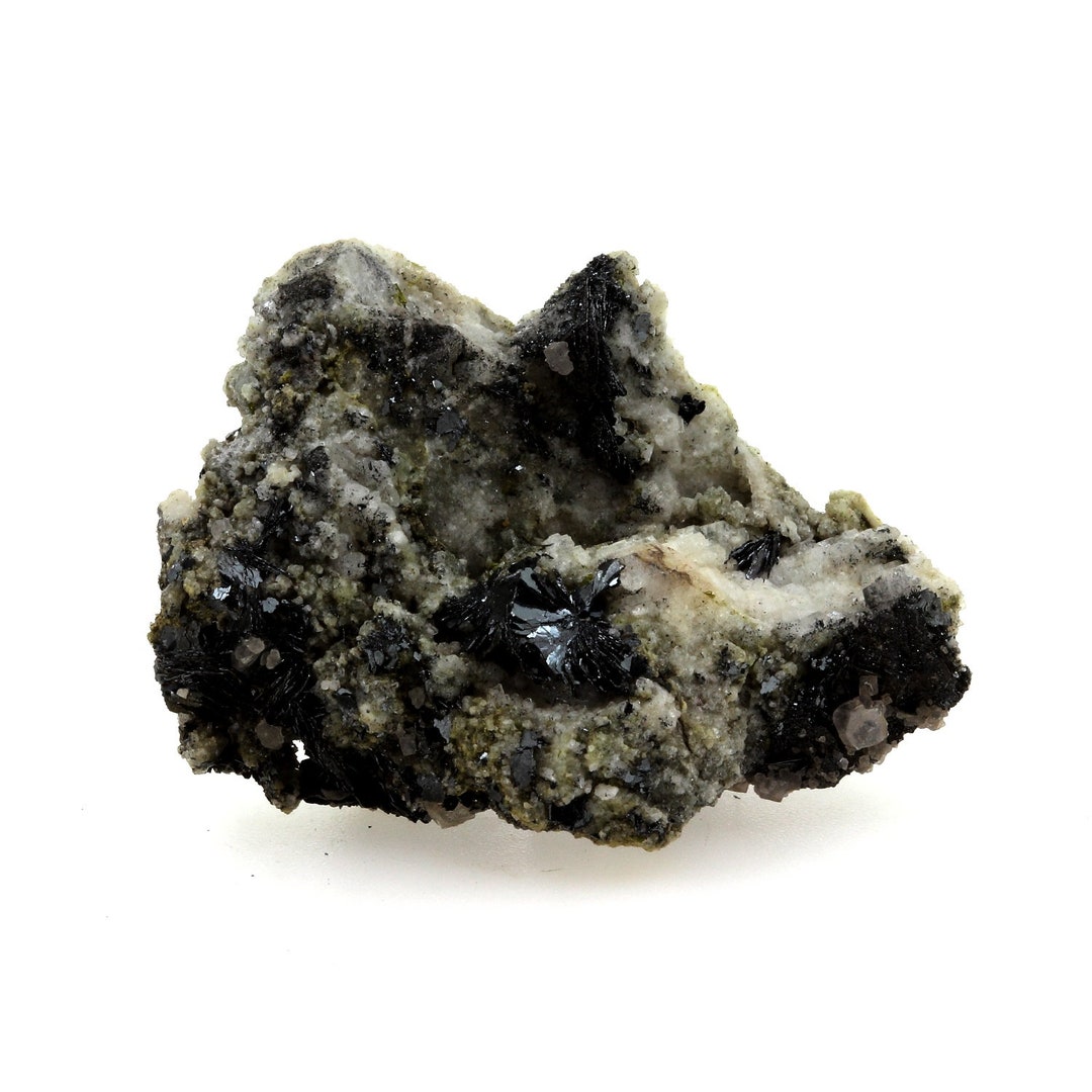 Hematite Gray Fluorite. 120.4 Ct. of the Mont Blanc, France. Ultra Rare ...