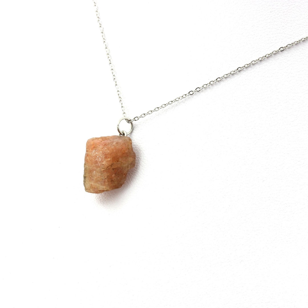 Raw Oregon Sunstone Necklace. 12.08 Cents. Oregon, USA. Original ...