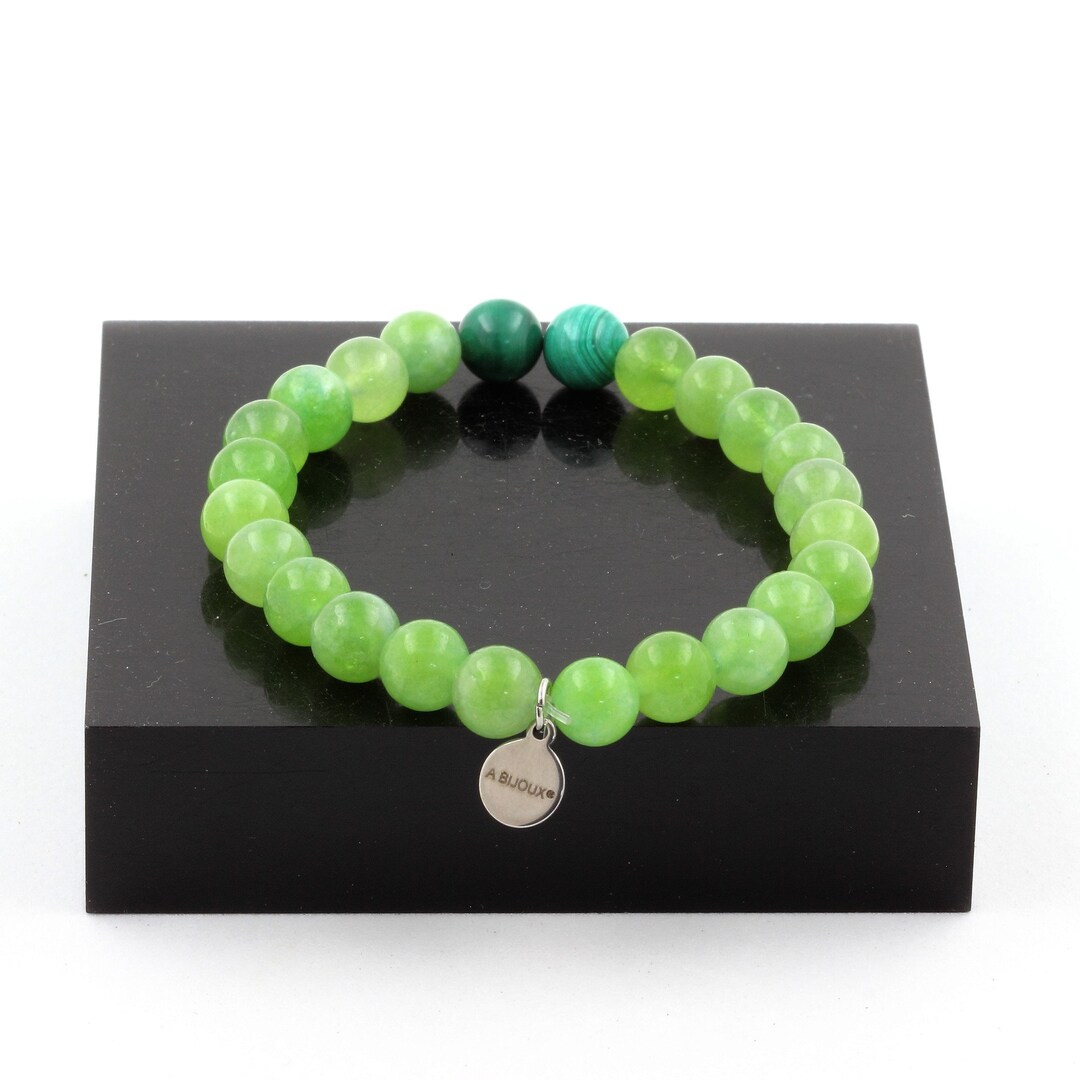 Congo Malachite Peridot Beads Bracelet 8 Mm. Women's & Men's Bracelet ...