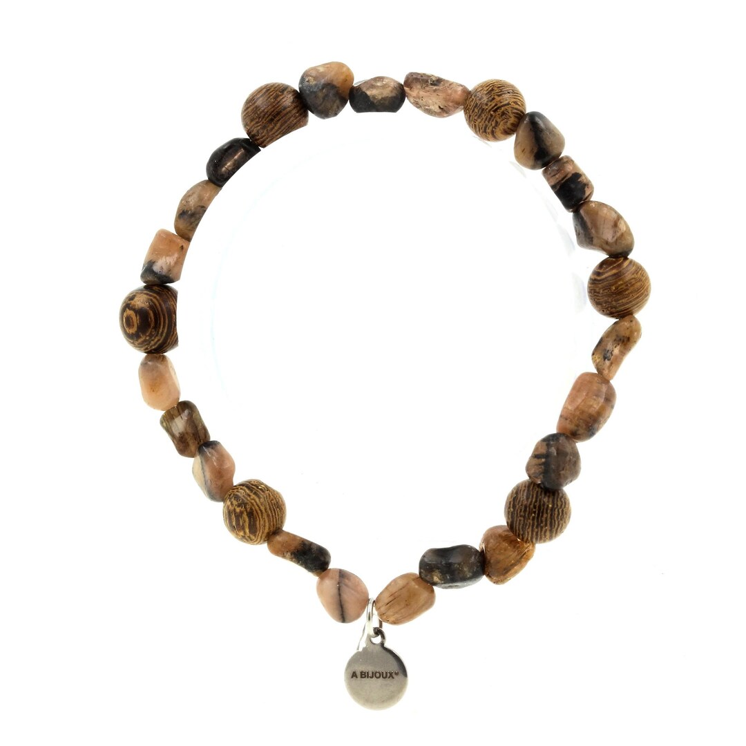 Andalusite Beads Bracelet From the USA 8 Mm Wood. Made in France ...