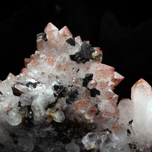 Hematoid Quartz Chalcopyrite Calcite. 1276.0 Cents. Huxu, Jiangxi ...