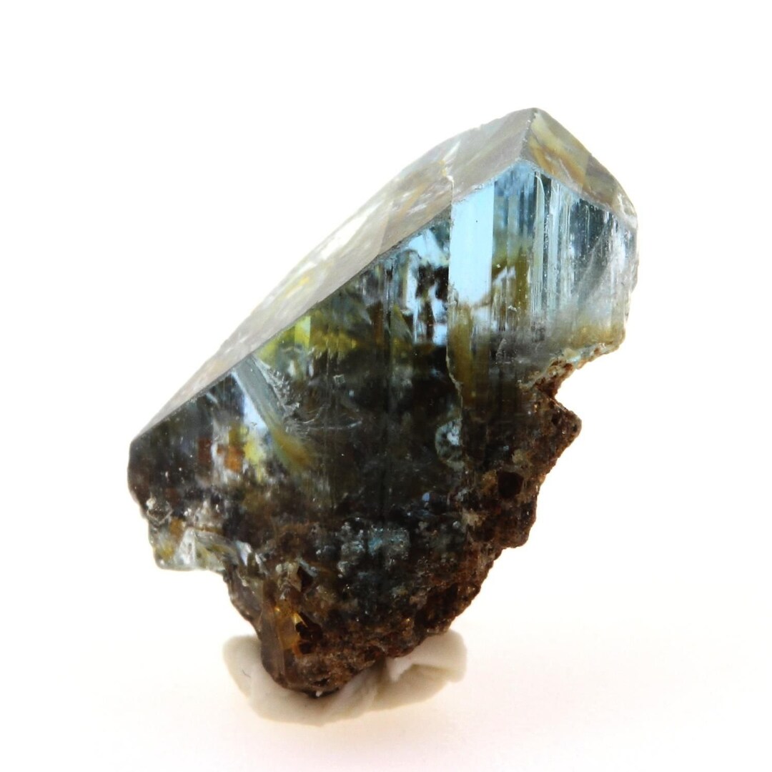 Euclasa azul. 610 ct. Gatchala Colombia. Muy raro. Minerales - Etsy España