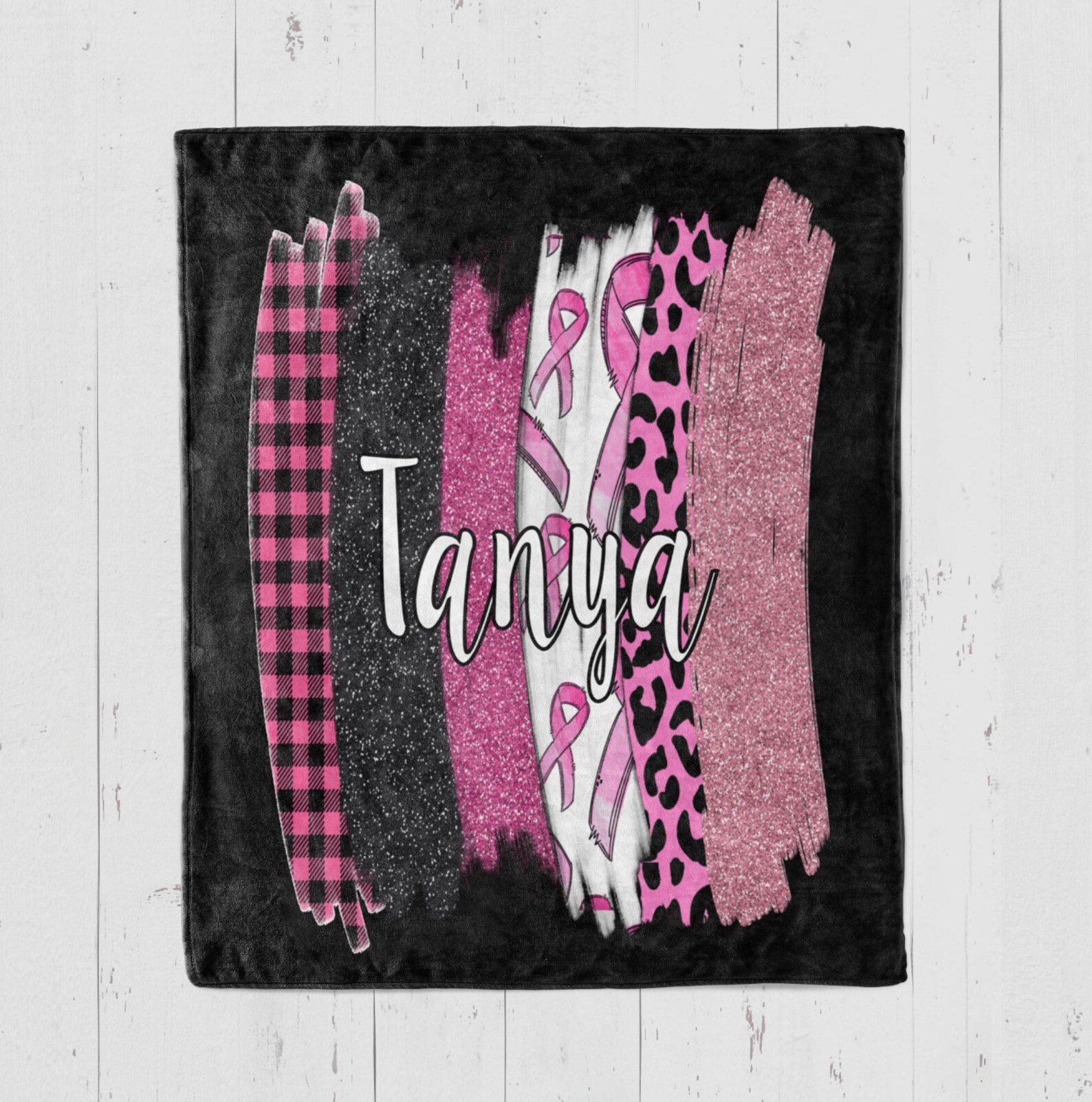 Personalized Breast Cancer Blanket Personalized Breast Cancer - Etsy