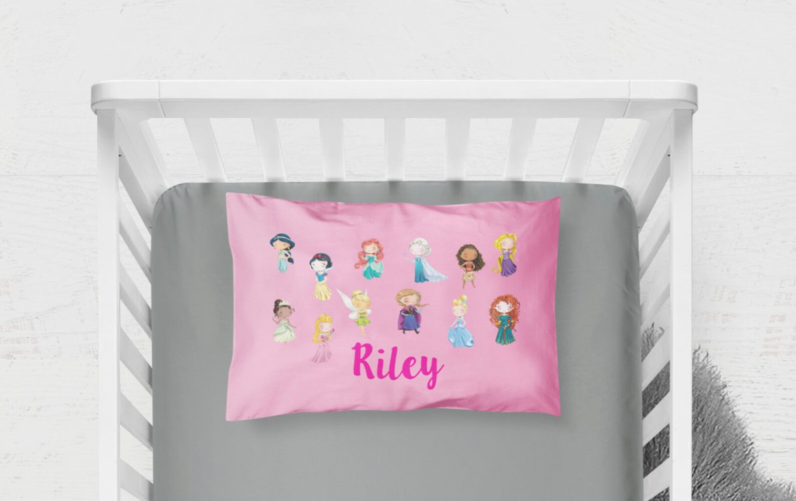 Personalized Crib Sheet Personalized Princess Crib Sheet | Etsy