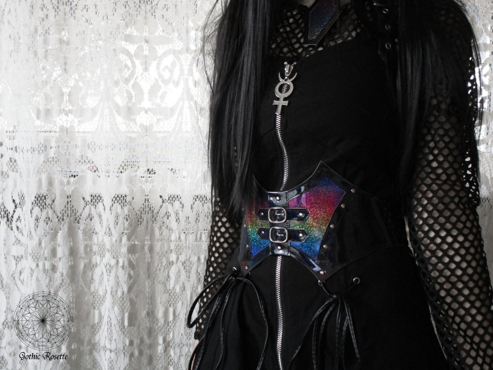 Rainbow Goth Belt Gothic Waist Belt for Rainbow Goth LGBT - Etsy