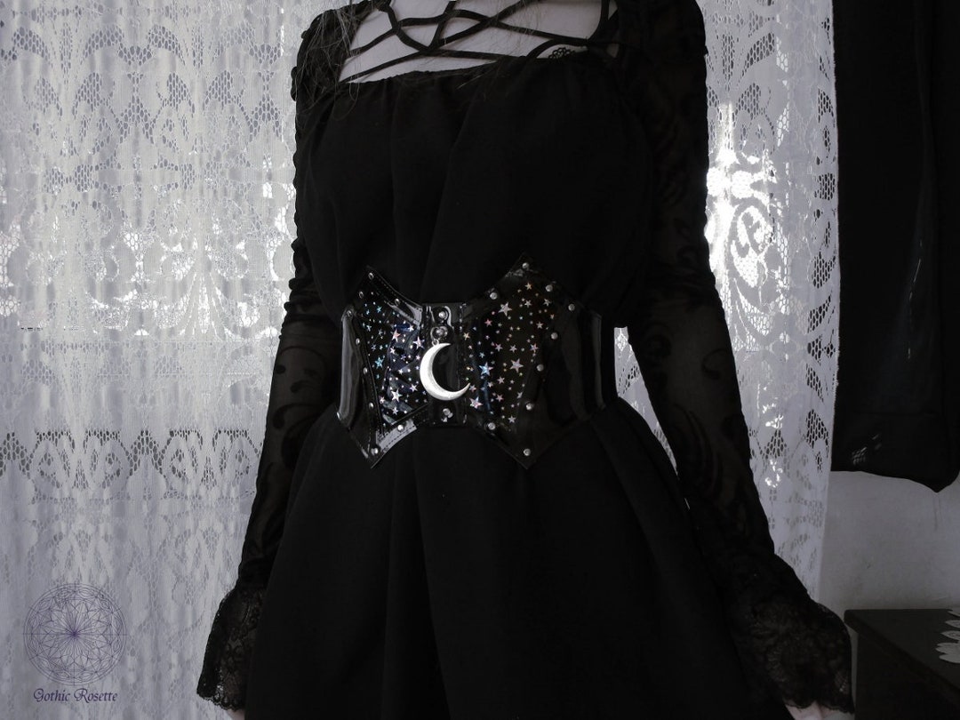 Moon Belt, Celestial Goth Belt, Pastel Goth Waist Belt, Gothic Waist ...