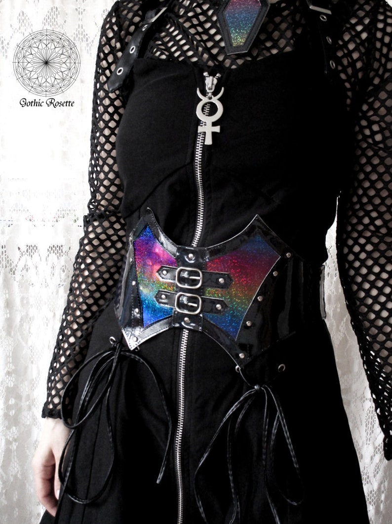 Rainbow Goth Belt Gothic Waist Belt for Rainbow Goth LGBT - Etsy
