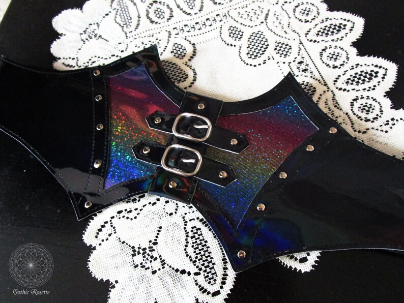 Rainbow Goth Belt Gothic Waist Belt for Rainbow Goth LGBT - Etsy