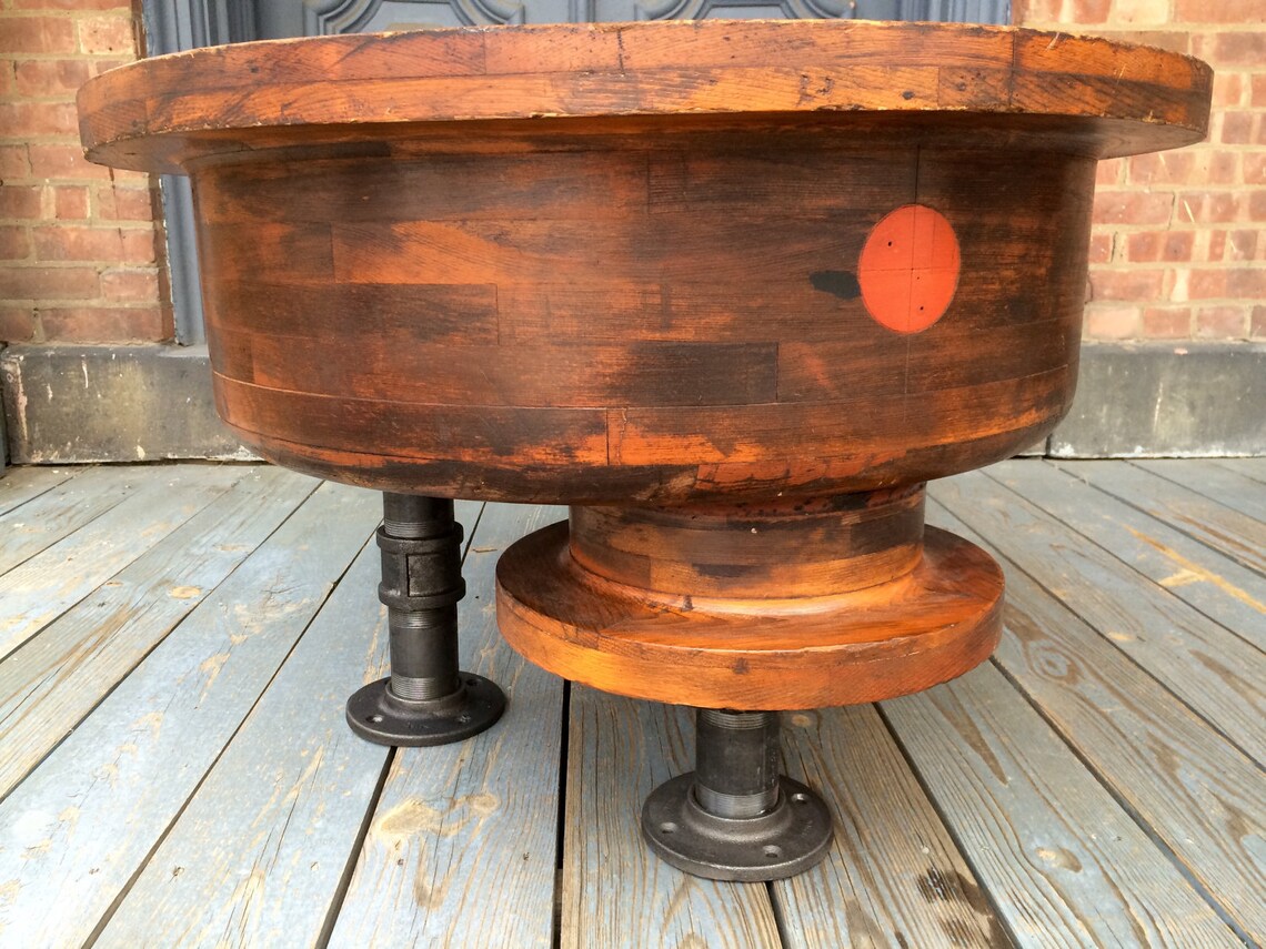 SOLD OOAK Industrial Foundry Mold Table Offset - Etsy