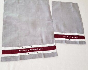 Burgundy Tea Towels - Etsy
