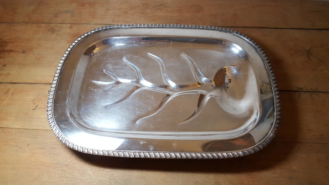 Vintage Silverplate Meat Tray Silver Plate Sheets R S Co Rockford ...