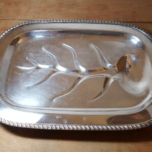Vintage Silverplate Meat Tray Silver Plate Sheets R S Co Rockford ...
