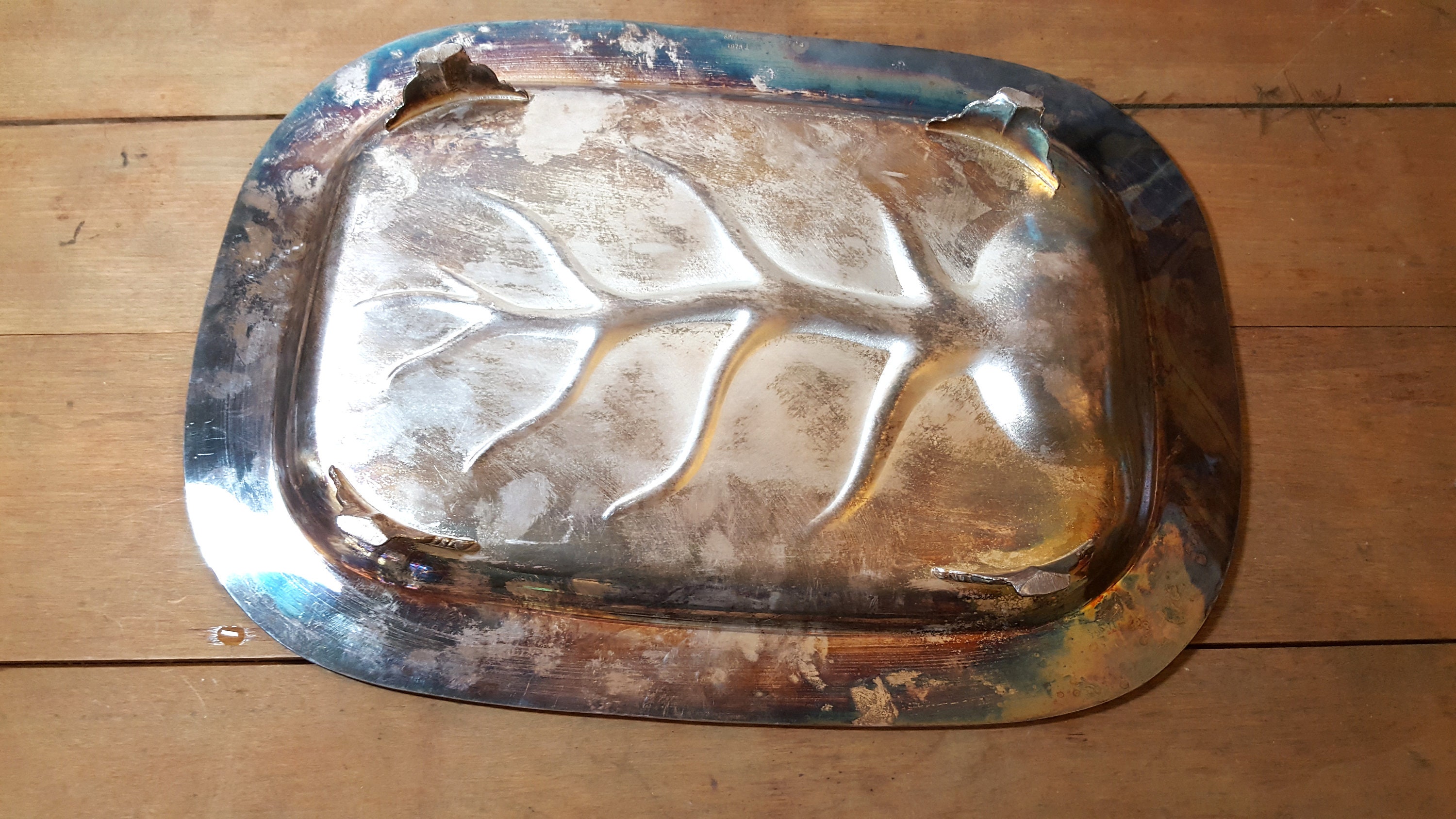 Vintage Silverplate Meat Tray Silver Plate Sheets R S Co Rockford ...