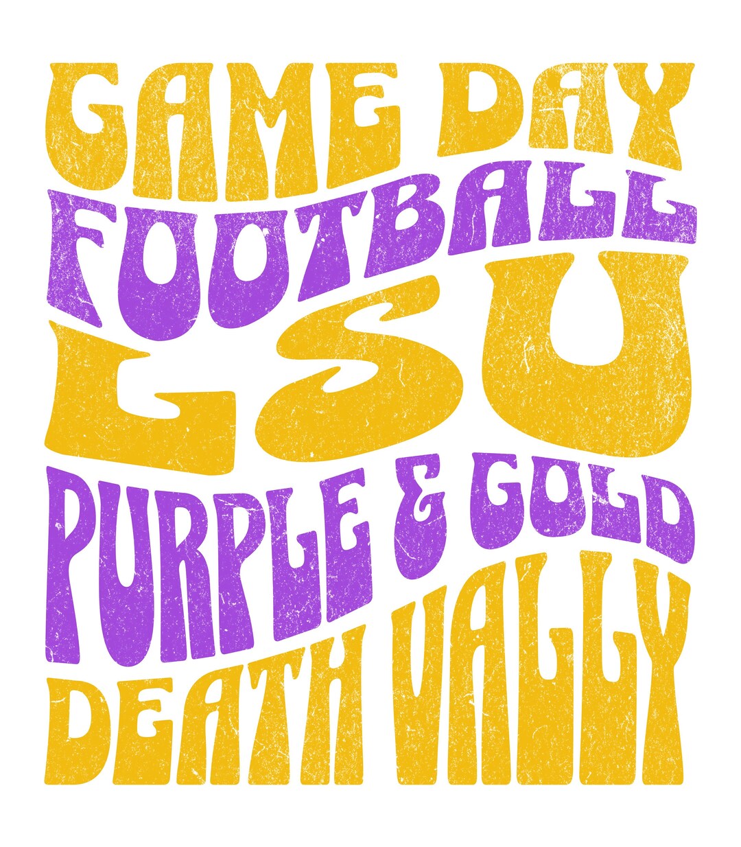 Retro LSU Svg Png and Pdf Digital File ONLY - Etsy Canada