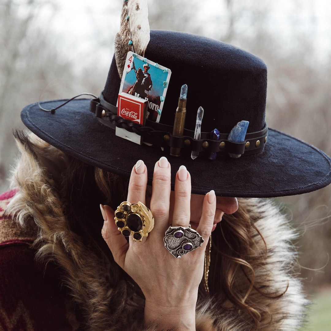 Turquoise Playing Cards / Playing Cards for Hats/ Hat Adornments/ Hat ...