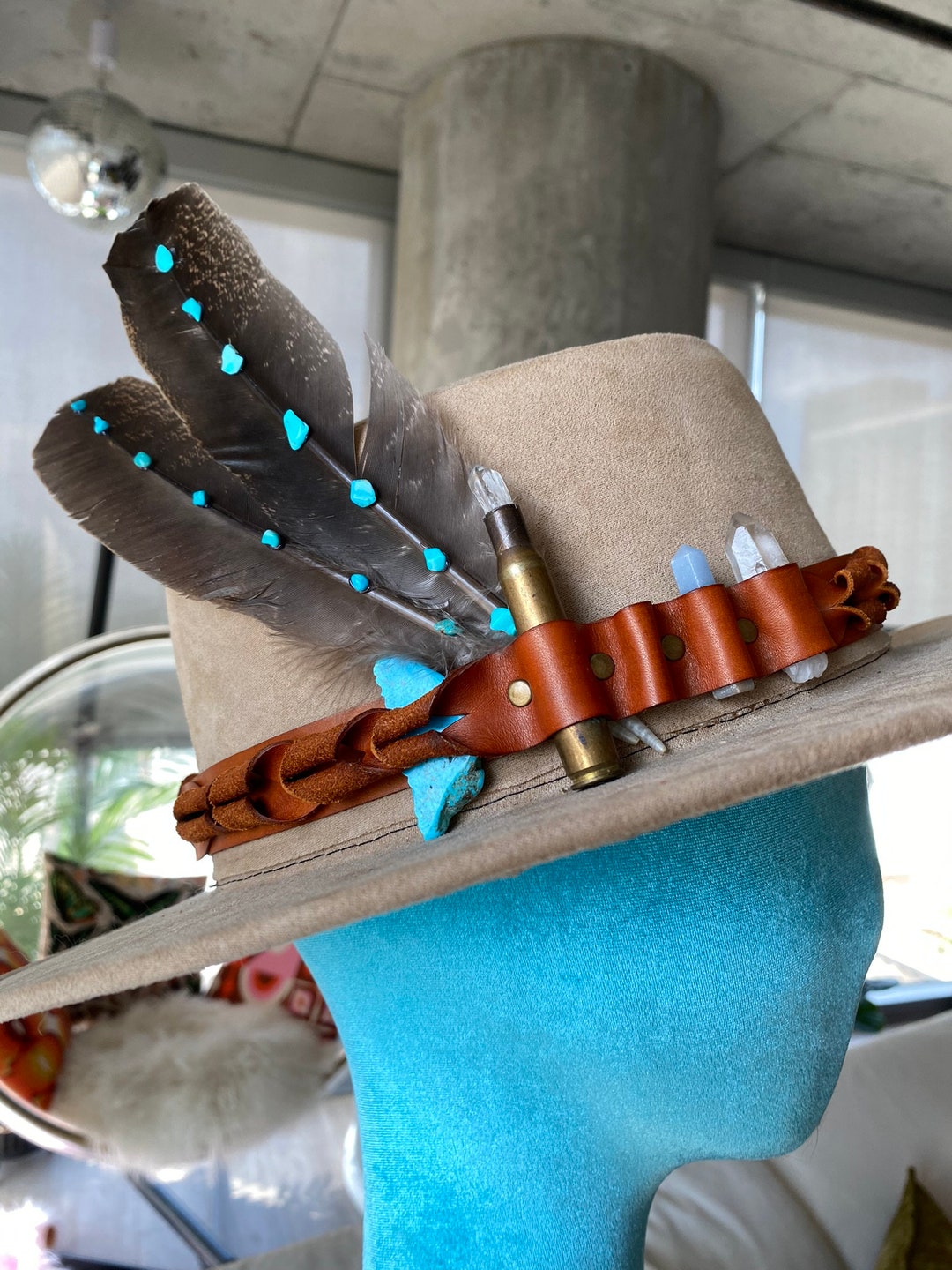 Turk-uoise Hat Feather / Turkey Hat Feather / Turquoise Hat Feather ...