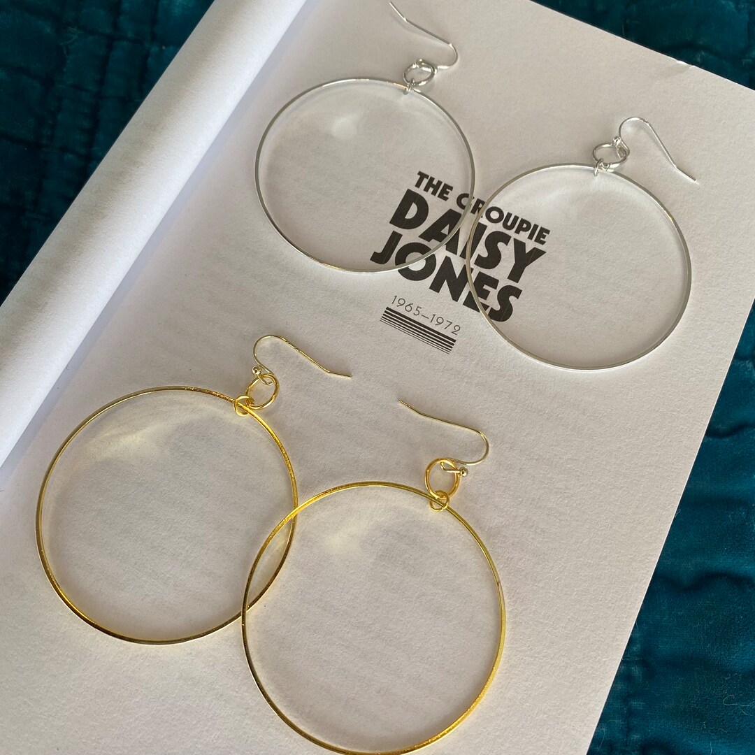 Daisy Jones Inspired Hoops/ Hoop Earrings / 70s Hoop Earrings / Modern ...