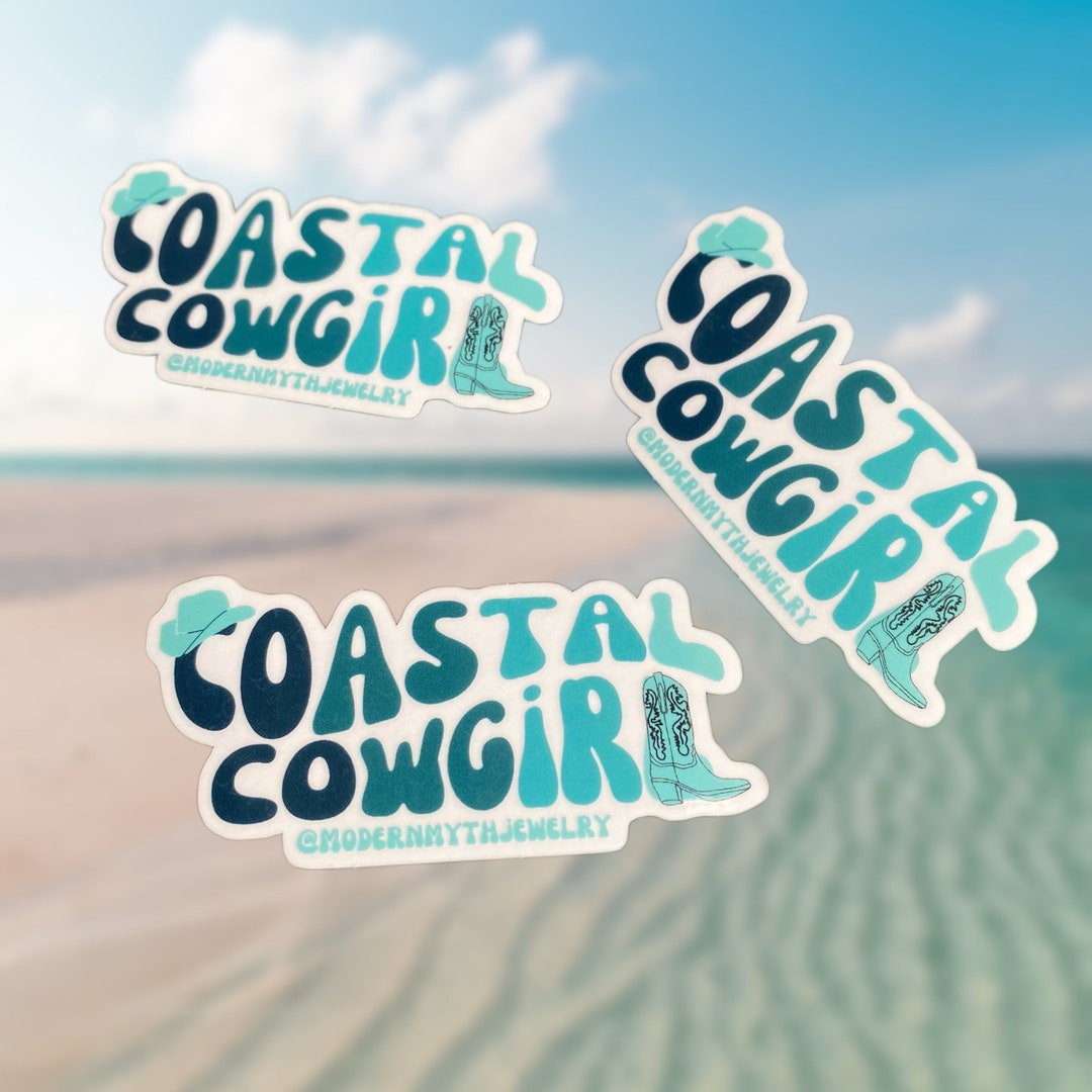 Coastal Cowgirl Stickers / Stickers / Beach Stickers / 30a/ Seaside ...