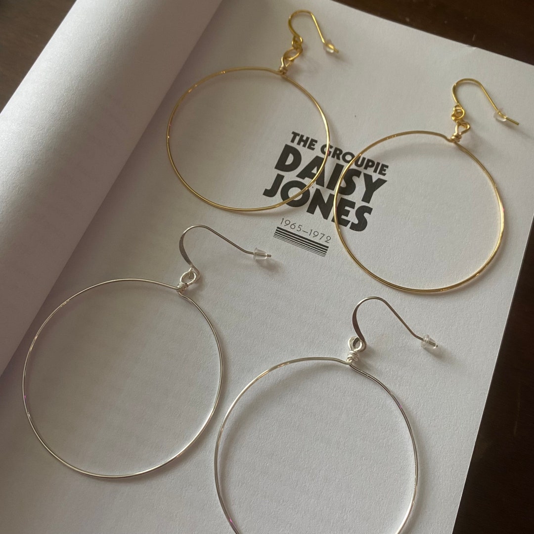 Daisy Jones Inspired Hoops/ Hoop Earrings / 70s Hoop Earrings - Etsy