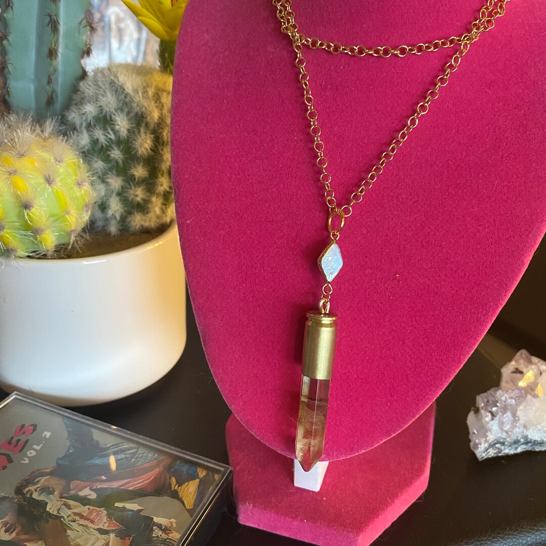 Quartz Shell Casing Necklace: as Seen on Lainey Wilson / Western ...