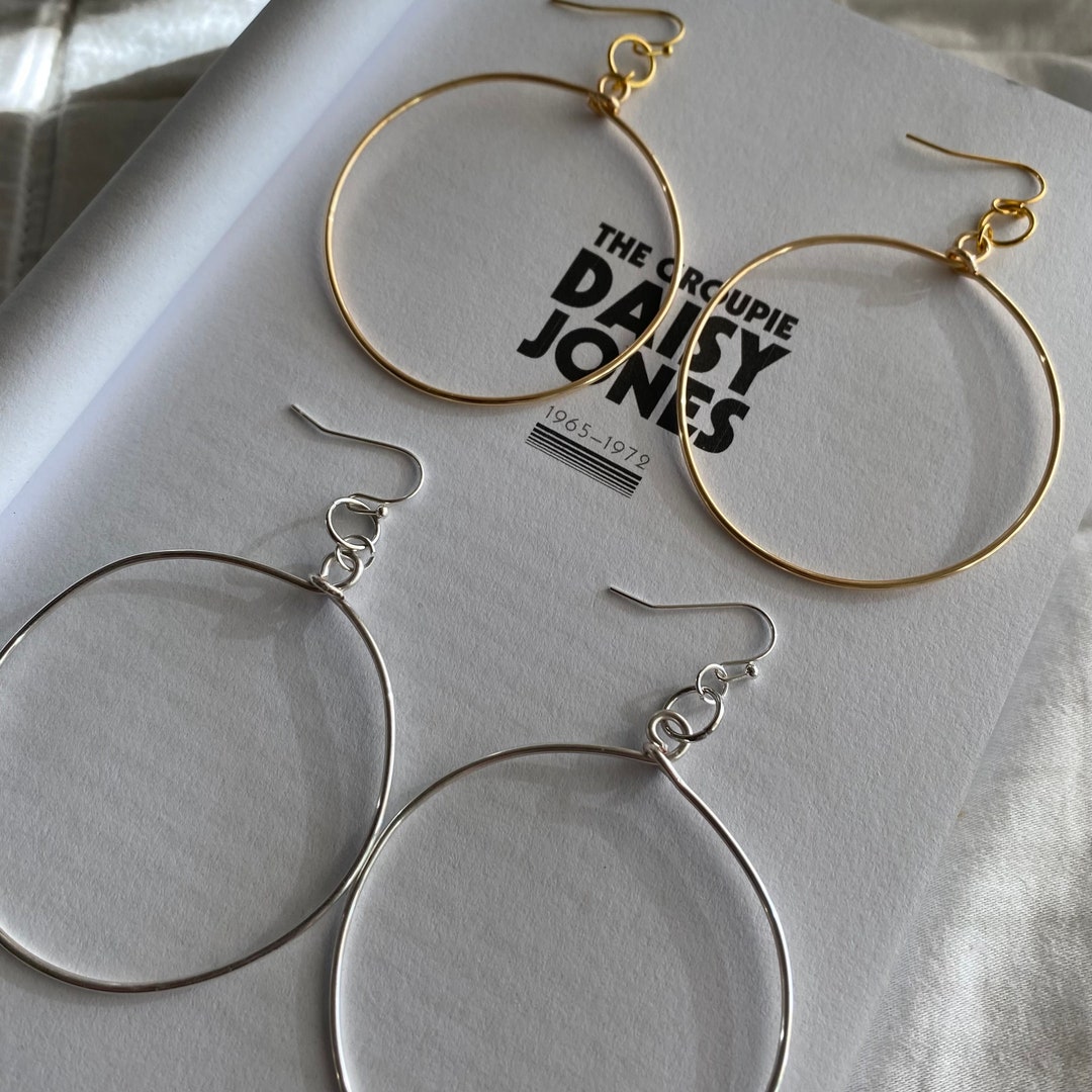 Daisy Jones Inspired Hoops/ Hoop Earrings / 70s Hoop Earrings / Modern ...