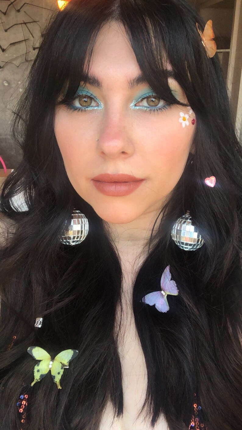 Disco Ball Earrings / Festival Jewelry / Disco Jewelry / 70s - Etsy