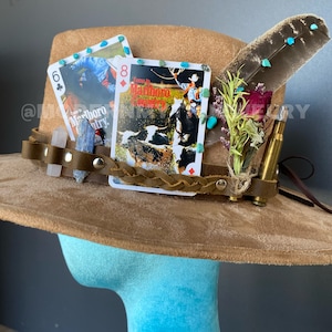 Turquoise Playing Cards / Playing Cards for Hats/ Hat Adornments/ Hat ...