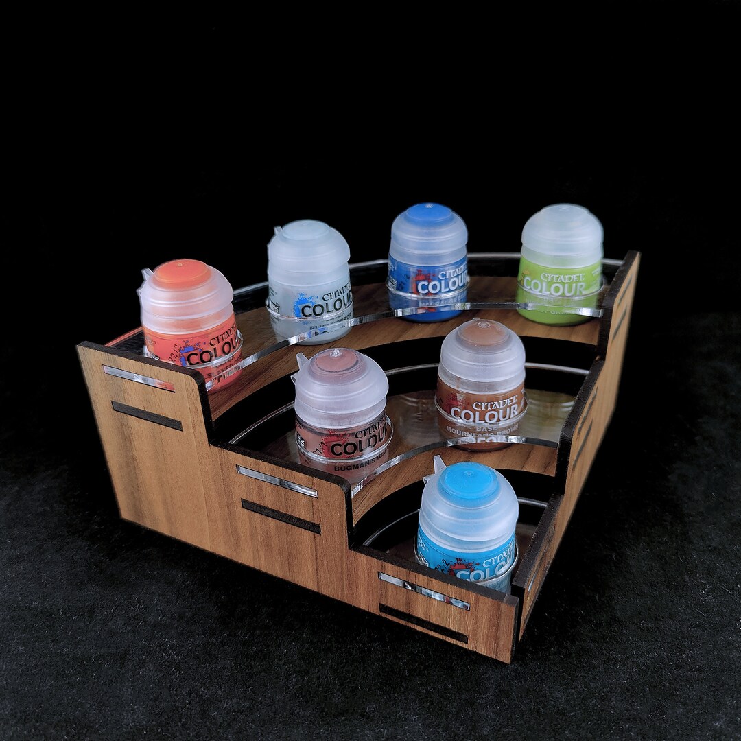 Stylish Corner Paint Pot Stand to Hold Citadel Paints - Etsy