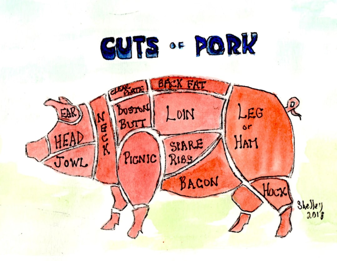 No Waste Pigs: Meat and Fat From Scraps - Etsy