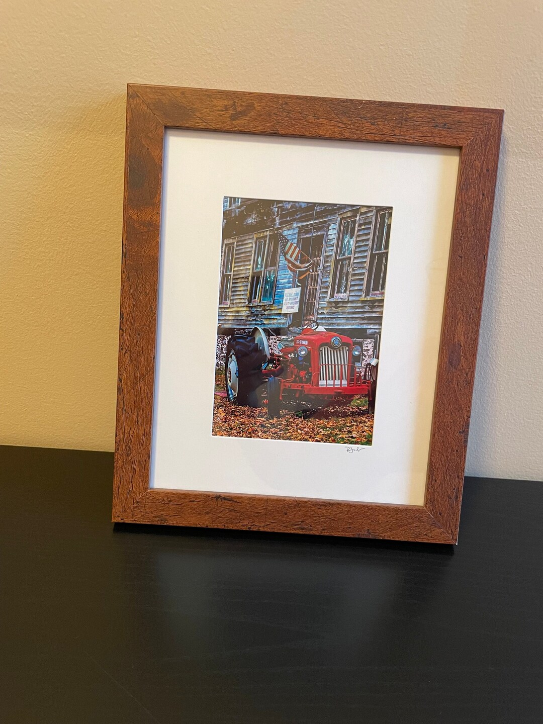 Rustic Ford Farm Tractor Framed Photograph - Etsy
