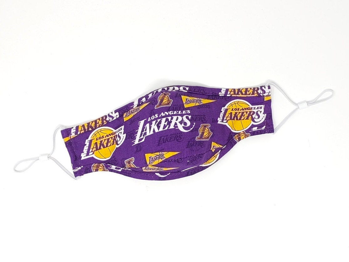 Los Angeles Lakers NBA Face Mask Adjustable Reusable With | Etsy