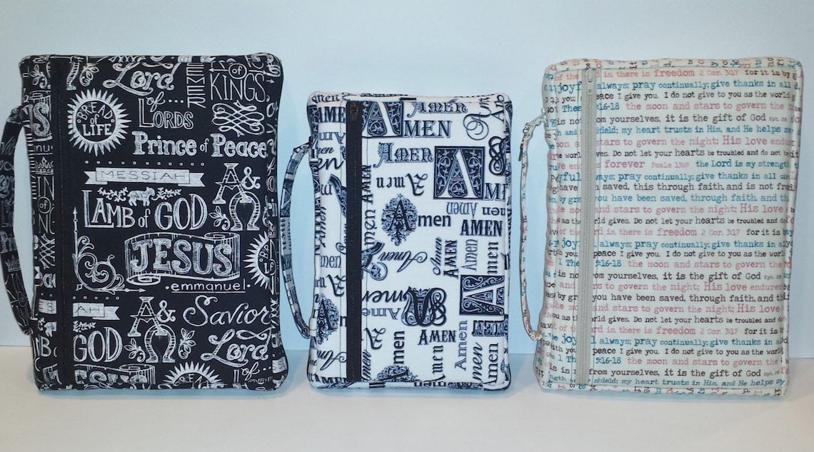 Zippered Bible Cover SEWING PATTERN DIY - Etsy