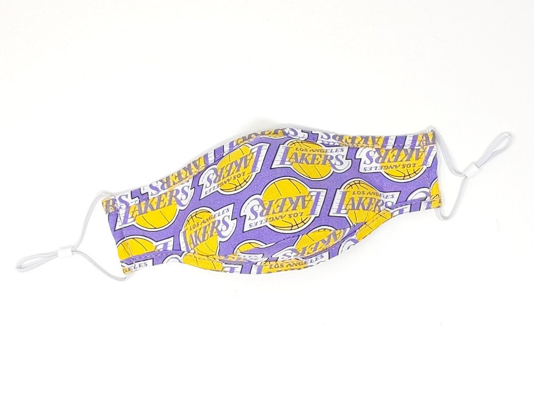 Los Angeles Lakers NBA Face Mask Adjustable Reusable With | Etsy