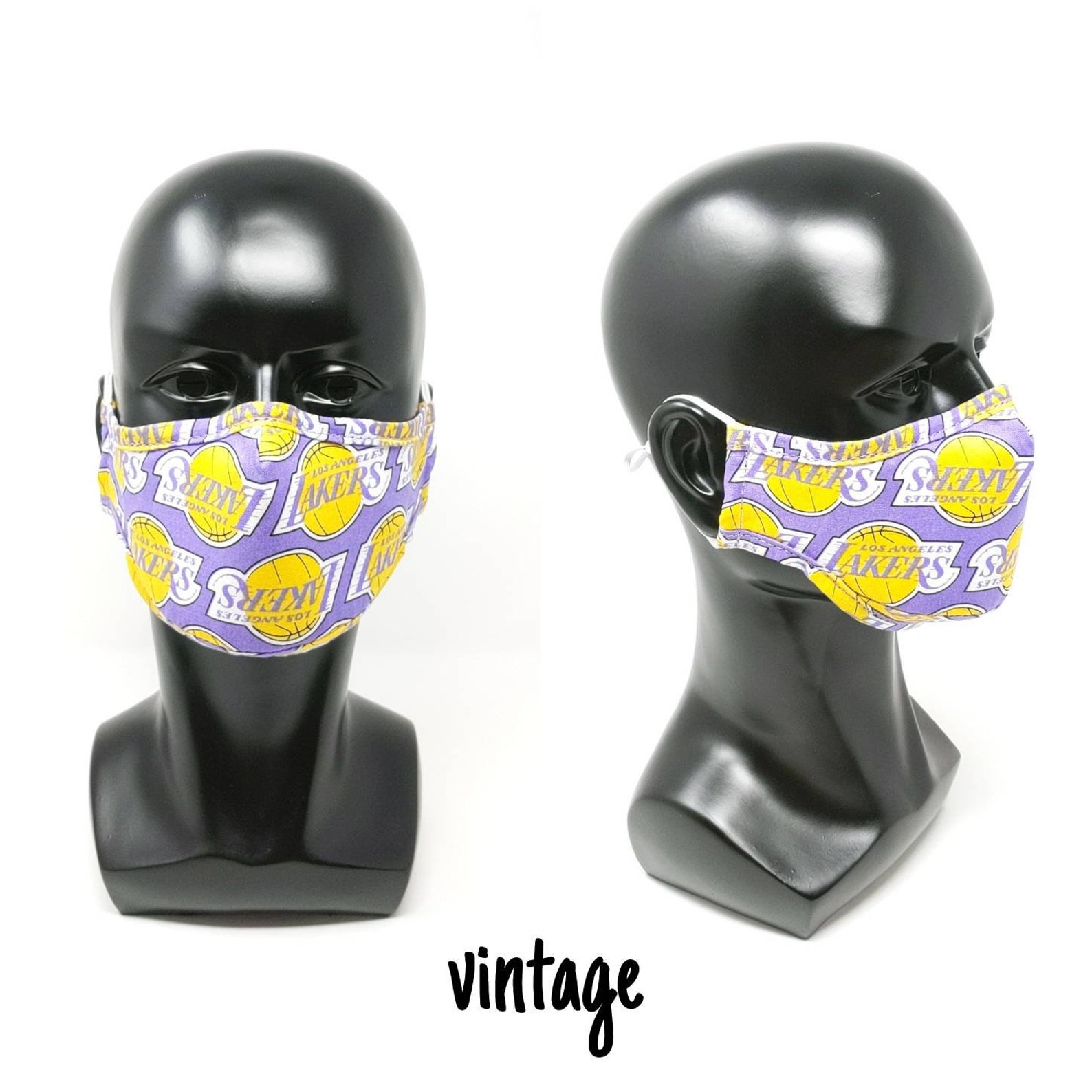 Los Angeles Lakers NBA Face Mask Adjustable Reusable With | Etsy