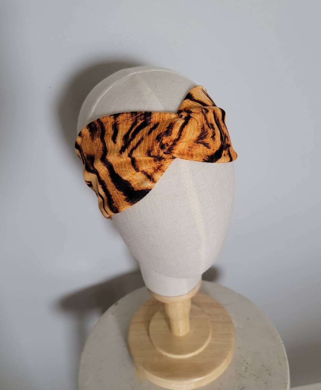 Bengal Tiger Stripe Twist Head Wrap - Headwrap - Headband - Orange ...