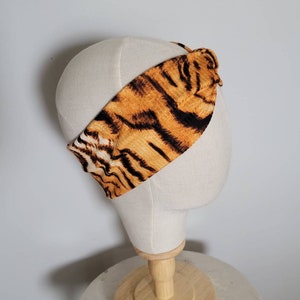 Bengal Tiger Stripe Twist Head Wrap - Headwrap - Headband - Orange ...
