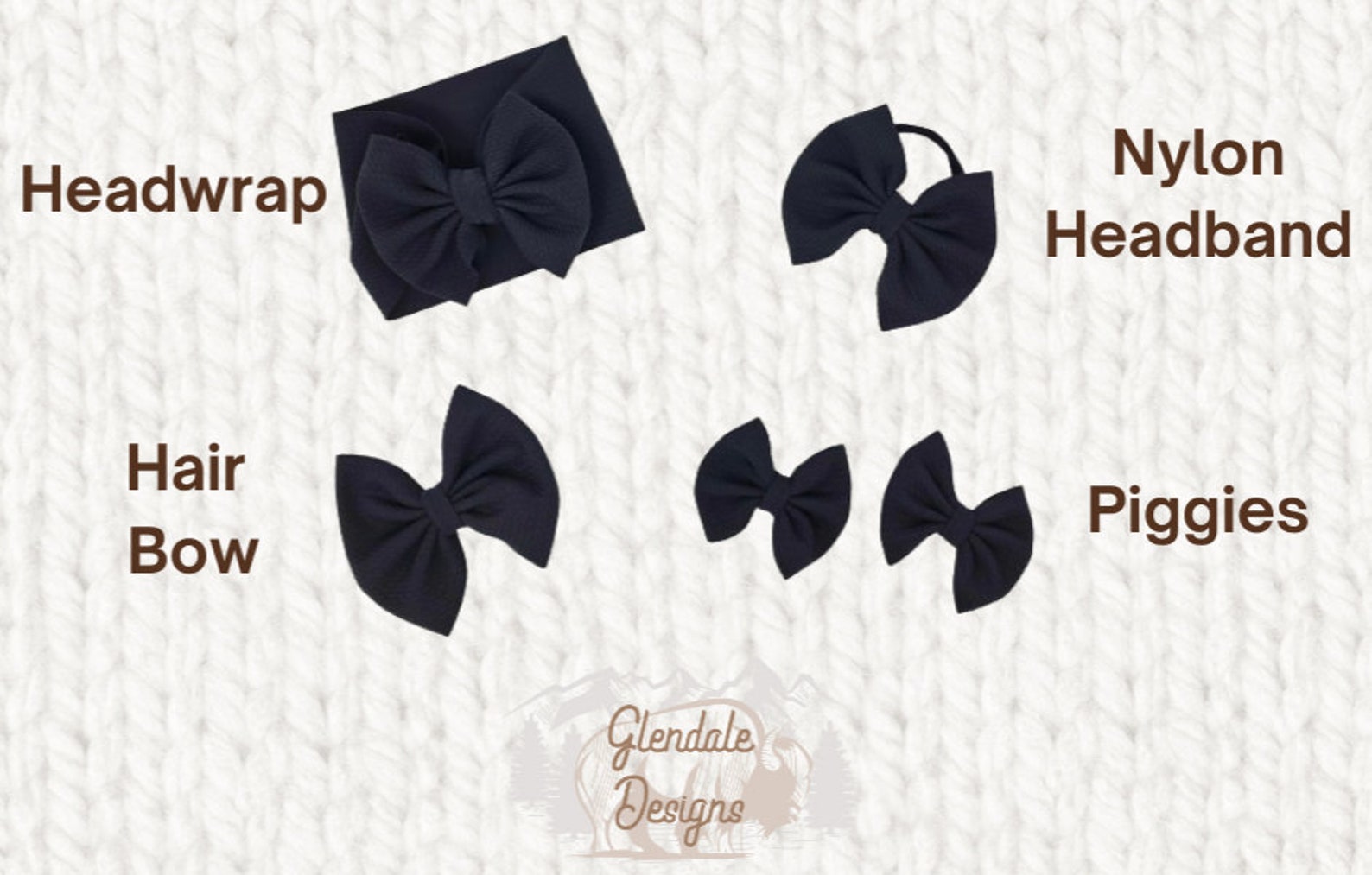 Spider Web Hair Bow - Headwrap - Clip - Pigtail Bows - Headband - Haunt ...