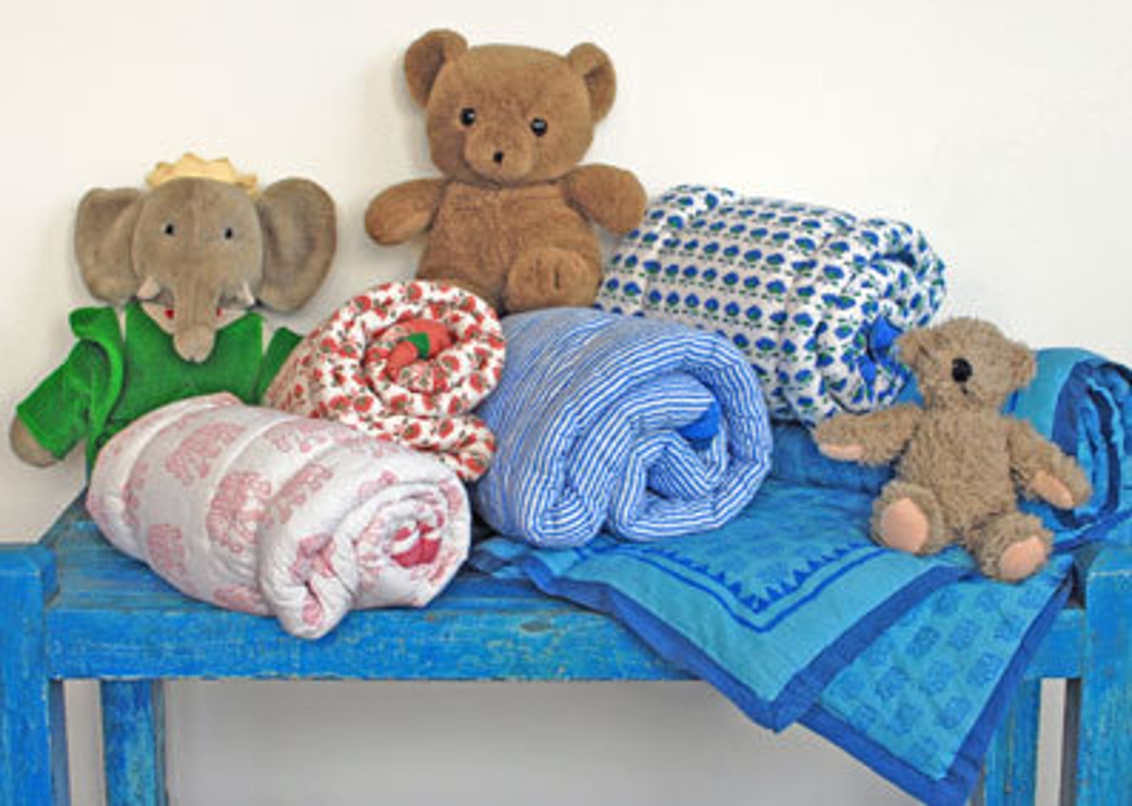 Blue Baby Cot Quilts Hand Block Printed on Organic Cotton - Etsy